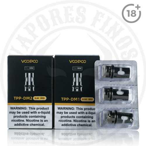 VOOPOO TPP DM1 y DM2 Resistencia Coils - Vapores Finos - El Vapeador ...